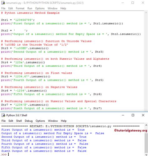 python isnumeric function