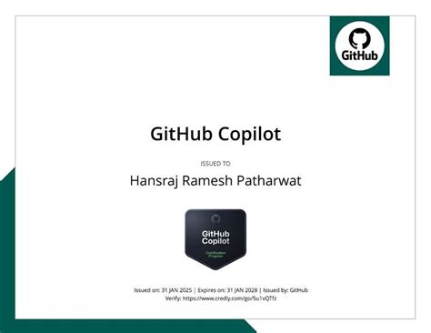Hansraj Patharwat On Linkedin Githubcopilot Ai Techinnovation