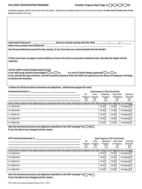 The Appealing Early Intervention Progress Report Fill Online Printable Inside Intervention
