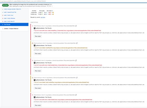 Github Actions Report Windows Test Fails For All Platforms Issue Eclipse Platform