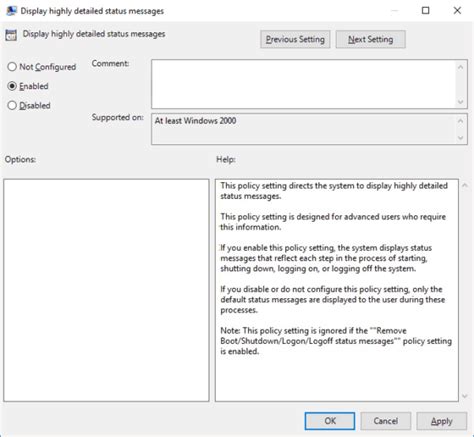Enable Verbose Or Highly Detailed Status Messages In Windows 10 Techcult
