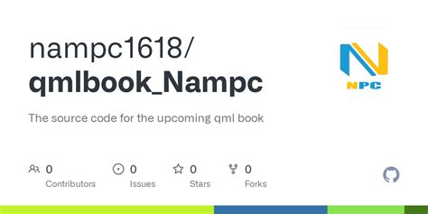 Github Nampc1618qmlbooknampc The Source Code For The Upcoming Qml Book