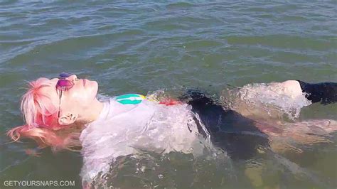 Pinkie Gets Wet In The River Girls In Wet Clothes