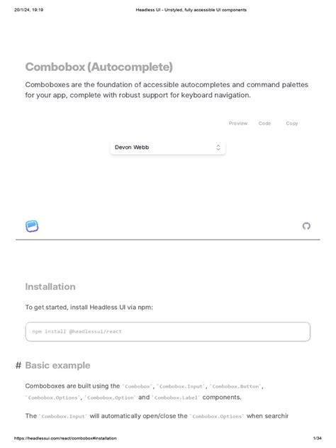 Headless Ui Unstyled Fully Accessible Ui Components Pdf Computer Programming Software