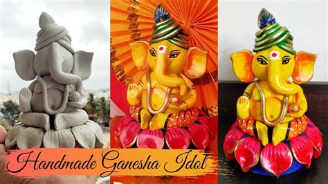 Ganesha Idol Clay Ganesha Handmade Ganesha Diy Ganesha Handmade