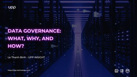 Data Governance What Why And How