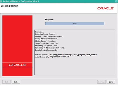 How To Create The Weblogic Domain Techgoeasy