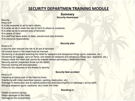 Security Presentation Ppt
