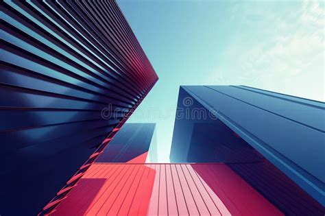 Modern Architecture With Diagonal Lines And Diagonal Perspective Shows