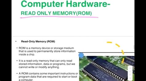 Read Only Memory Rom Computerhardware Computercomponents Education