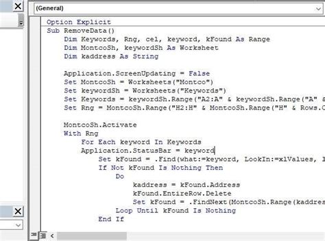 Entry 7 By Imfarrukh47 For Excel Macro To Remove All Records In A Column That Contain Certain
