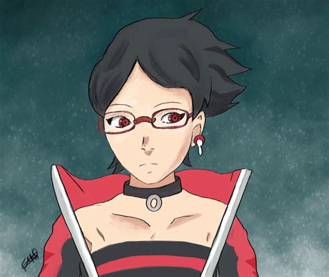 Timeskip Sarada Finished Piece By Fran48 On Deviantart