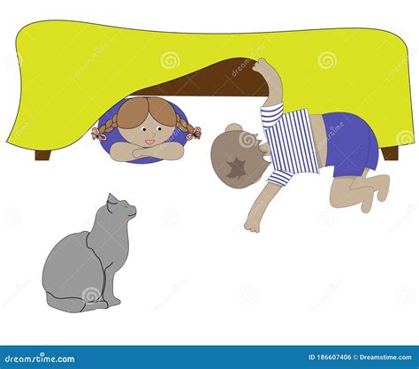 Hiding Under The Bed Clipart