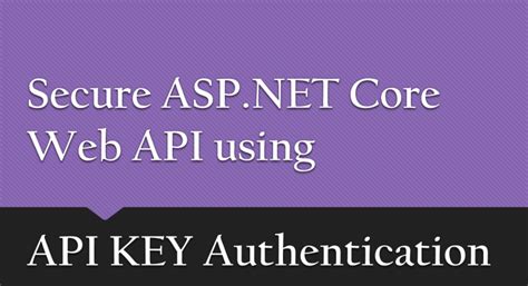 Secure Asp Net Core Web Api Using Api Key Authentication Coding Sonata