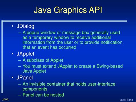Ppt Lecture 08 Abstract Windows Toolkit Awt And Swing Components