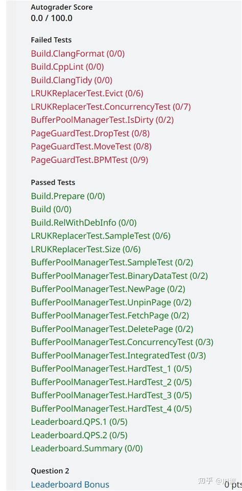 cmu15 445 2023 spring project1调试记录 知乎