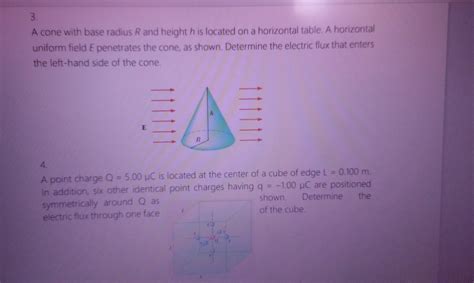 Solved A Cone With Base Radius R And Height H Is Located On