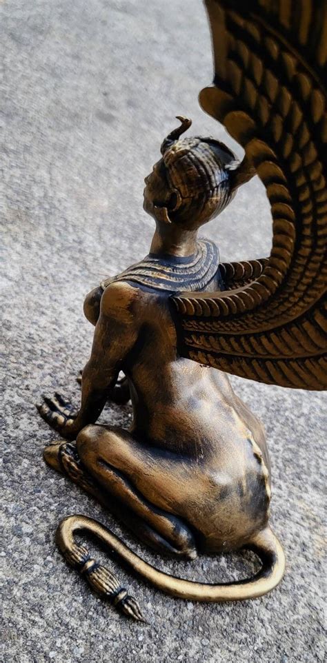 Gold Sphinx Set Of 2 Sphinx Gate From Neverending Story Resin Printed