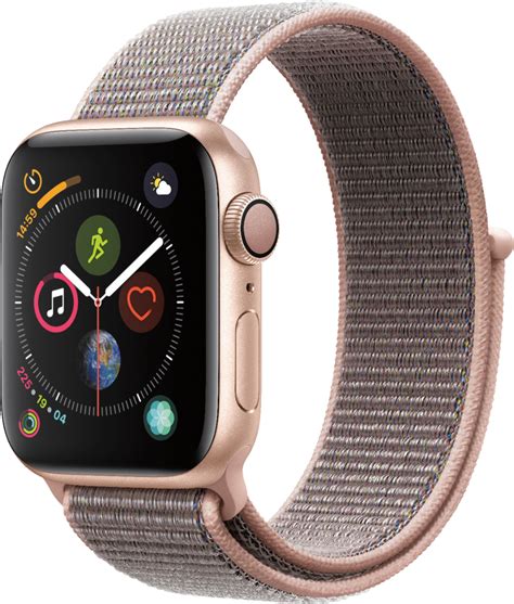 Best Buy Apple Watch Series Gps Mm Gold Aluminum Case With Pink Sand Sport Loop Mu Ll A