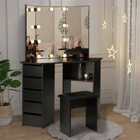 Dressing Table Wall Mirror With Lights At Stephen Gallagher Blog