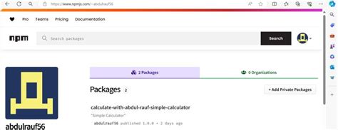 Created A Simple Calculator With Npm Abdul Rauf Rajput Posted On The