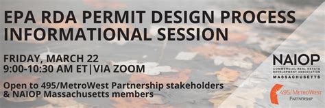 Members Only Epa Rda Permit Design Process Informational Session Naiop Massachusetts