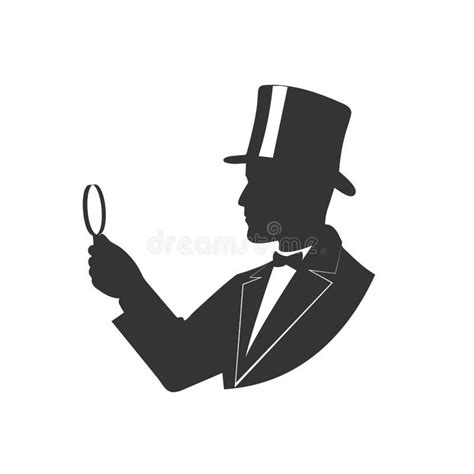 Sleuth Magnifying Glass Silhouette Stock Illustrations 51 Sleuth