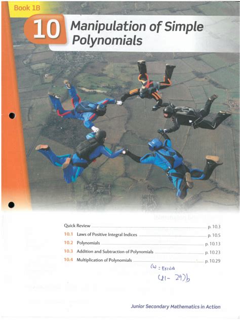 Mathematics In Action 1b 10 Manipulation Of Simple Polynomials Pdf