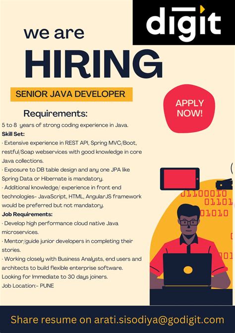 Arati Sisodiya On Linkedin Hiring Softwareengineer Java Jobopening Pune Digitinsurance