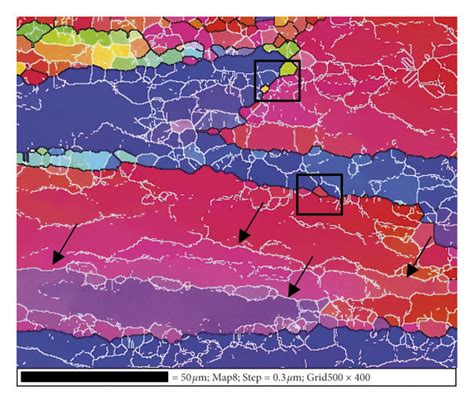 Ebsd Maps A B Misorientation Angle Distribution C D And Download Scientific Diagram