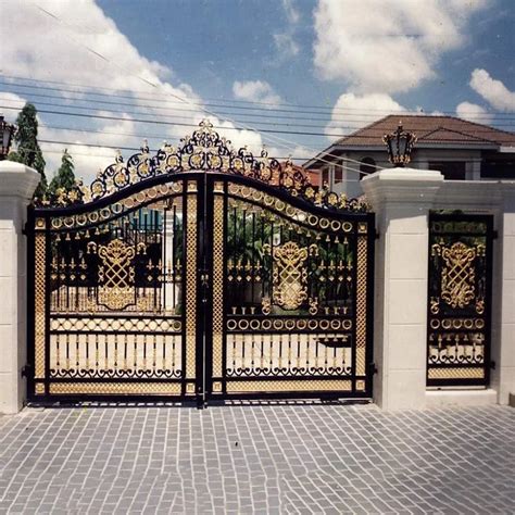Latest House Main Gate Grill Designs Garden Door Wrought Iron Gate Aluminium Gates And Wrought