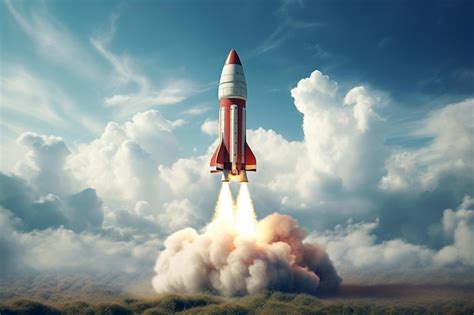 Premium Ai Image Rocket Launch Generative Ai