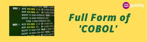 What Is The Full Form Of COBOL