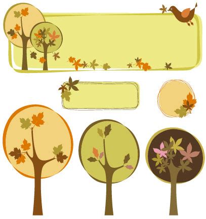 Tree Style Decorative Frame Vector Vectors Graphic Art Designs In Editable Ai Eps Svg Format
