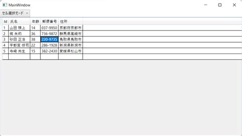 WPF DataGrid 選択したセルの行番号と列番号を取得する HIROs NET Blog