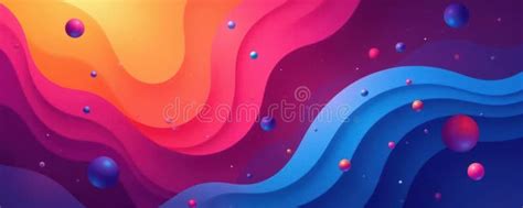 Vibrant Gradients Geometric Shapes Ui Elements Smooth Mobile Stock Illustration