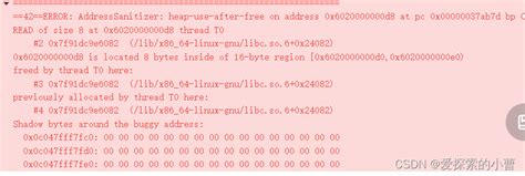 Errorheap Use After Freeerror Heap Use After Free Csdn博客