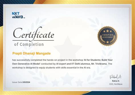 Finished Ai Workshop With Delhi Alminus Prapti Mangade Posted On The Topic Linkedin