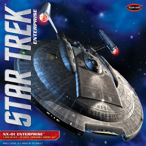 Enterprise Nx 01 Scale Model Kit 1 350 Polar Lights Star Trek