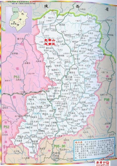 四川光雾山旅游交通地图 四川光雾山旅游交通地图全图高清版大图片 旅途风景图片网 visacits