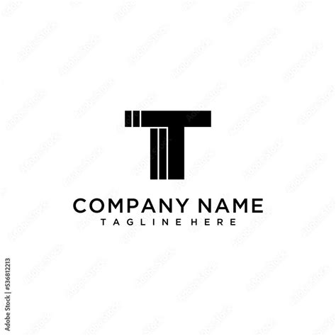 Initial Business Identity Letter T Stock Vector Adobe Stock