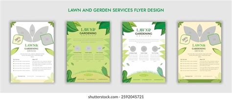 Lawn Garden Flyer Template Business Flyer Stock Vector Royalty Free