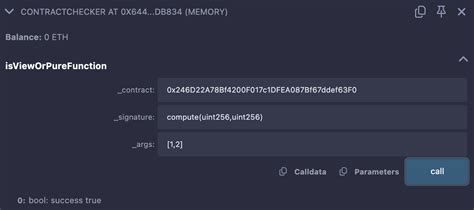 mutability check if a contract function is pure or view in solidity