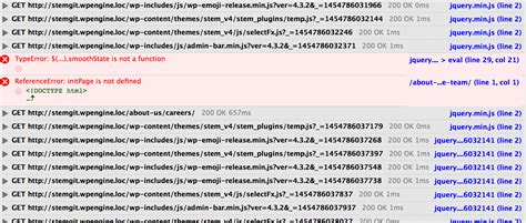 Javascript Smoothstate Js Keeps Reloading Scripts On Repeat Stack