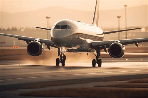 在跑道滑行的飞机照片高清图片下载 正版图片600114163 摄图网