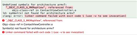 Ios Why Isnt Xcode Finding My Mkmap Framework Causing Error Messages Stack Overflow