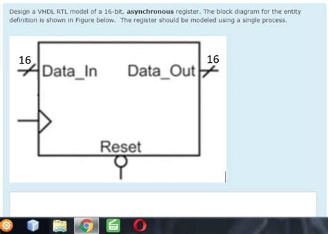 solved design a vhdl rtl model of a 16 bit asynchronous
