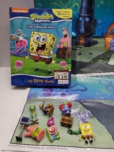 2015 Spongebob Squarepants Rare My Busy Books With 10 Figures £4647
