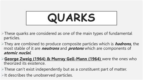 2 Types Of Fundamental Particle Pptx Chemistry Science