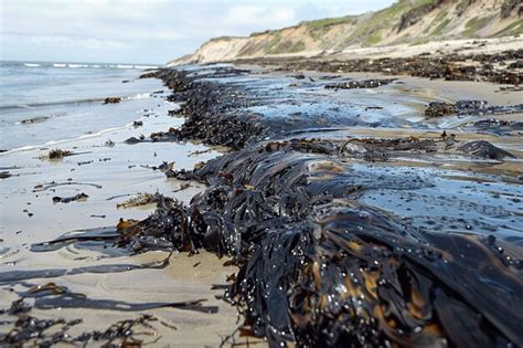 Assessing The Impact Of Oil Spills On Marine Life Generative Ai Premium Ai Generated Image
